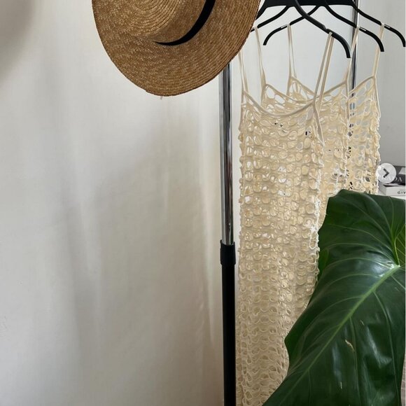 Zara | Swim | Zara Swimwear Perforated Maxi Cover Up Dress | Poshmark